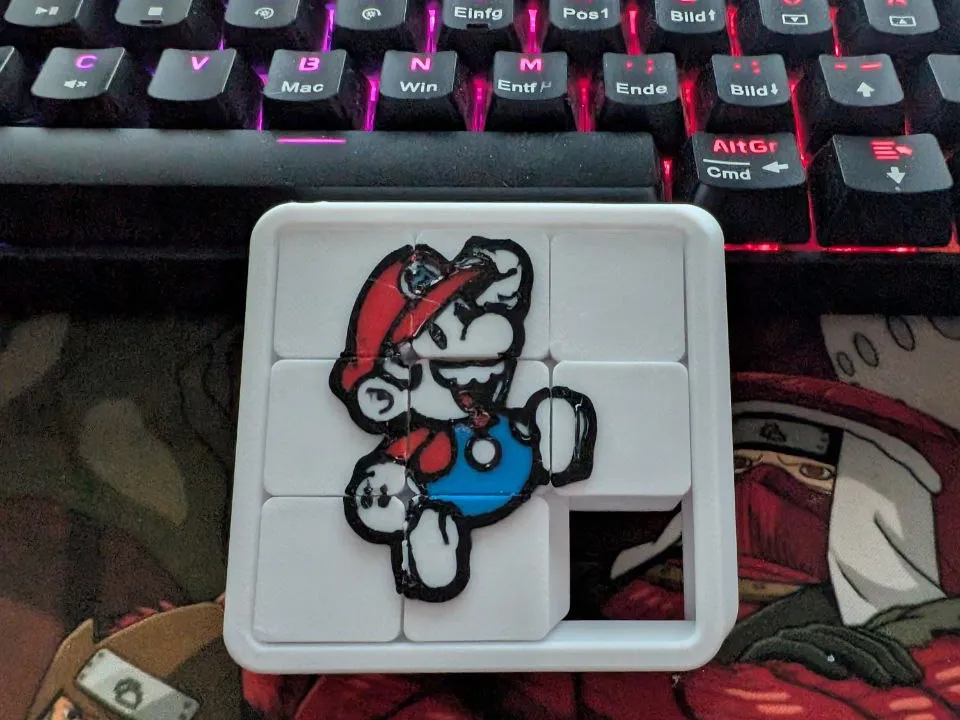 Super Mario fidget sliding puzzle by Jay Dean - MakerWorld