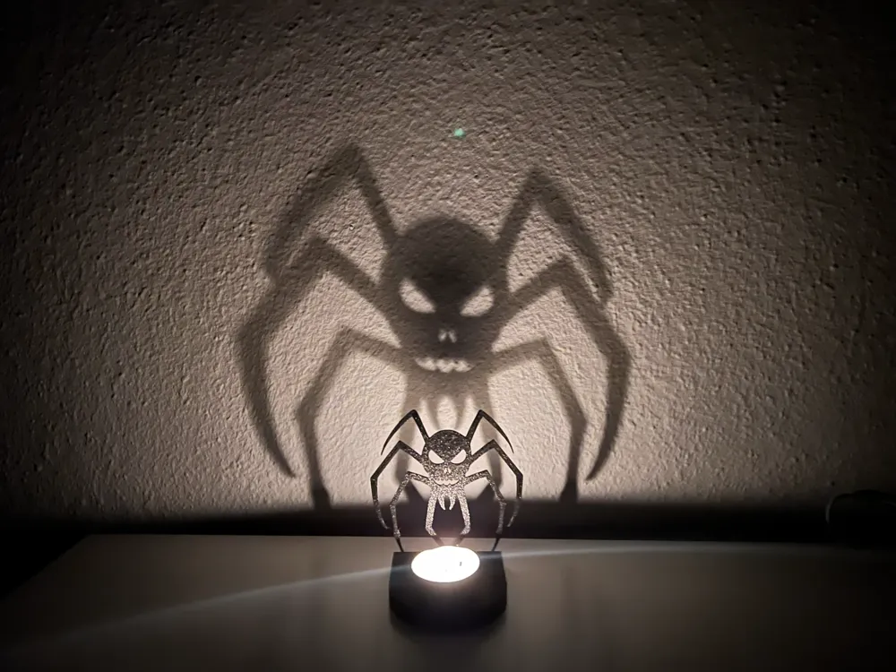 Creepy spider tea light holder by tuenn - MakerWorld
