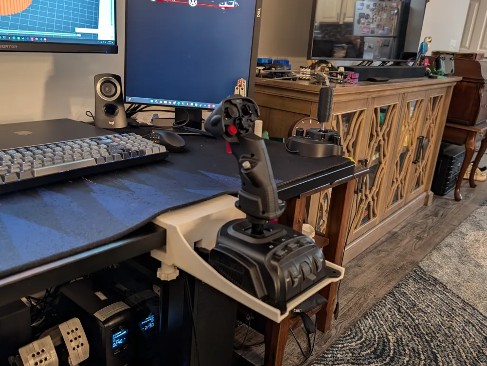 VKB Gladiator (HOTAS) Simple clamp desk mount by Manifold3D MakerWorld ...