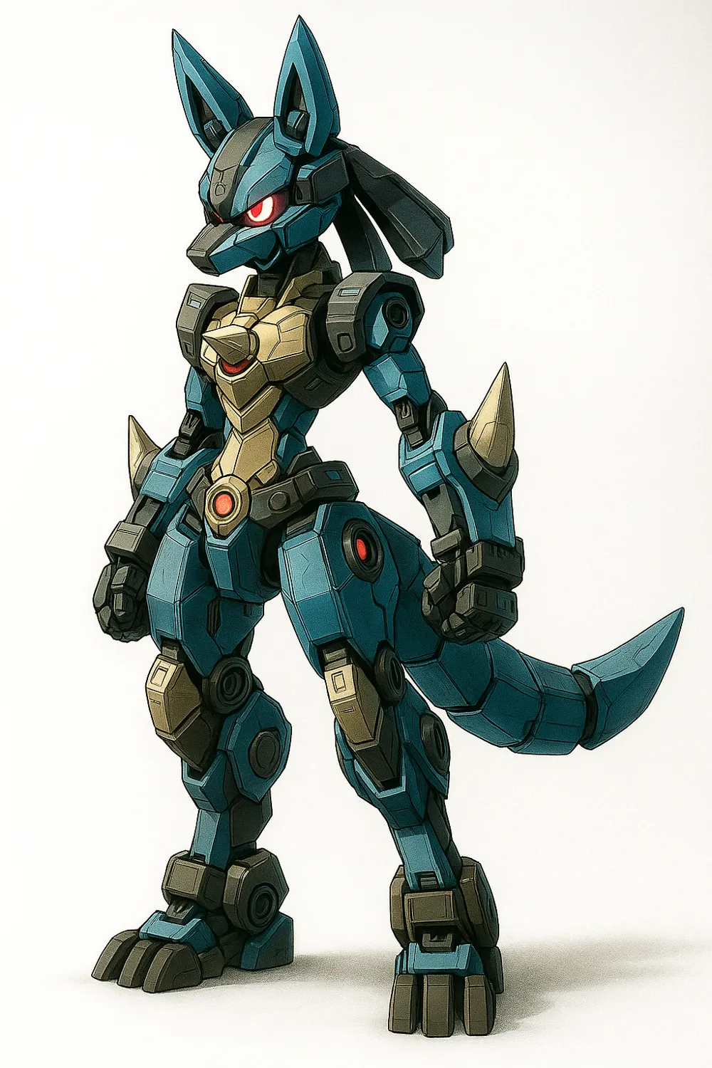 Mecha Pokemon: Lucario 0448 - Free 3D Print Model - MakerWorld