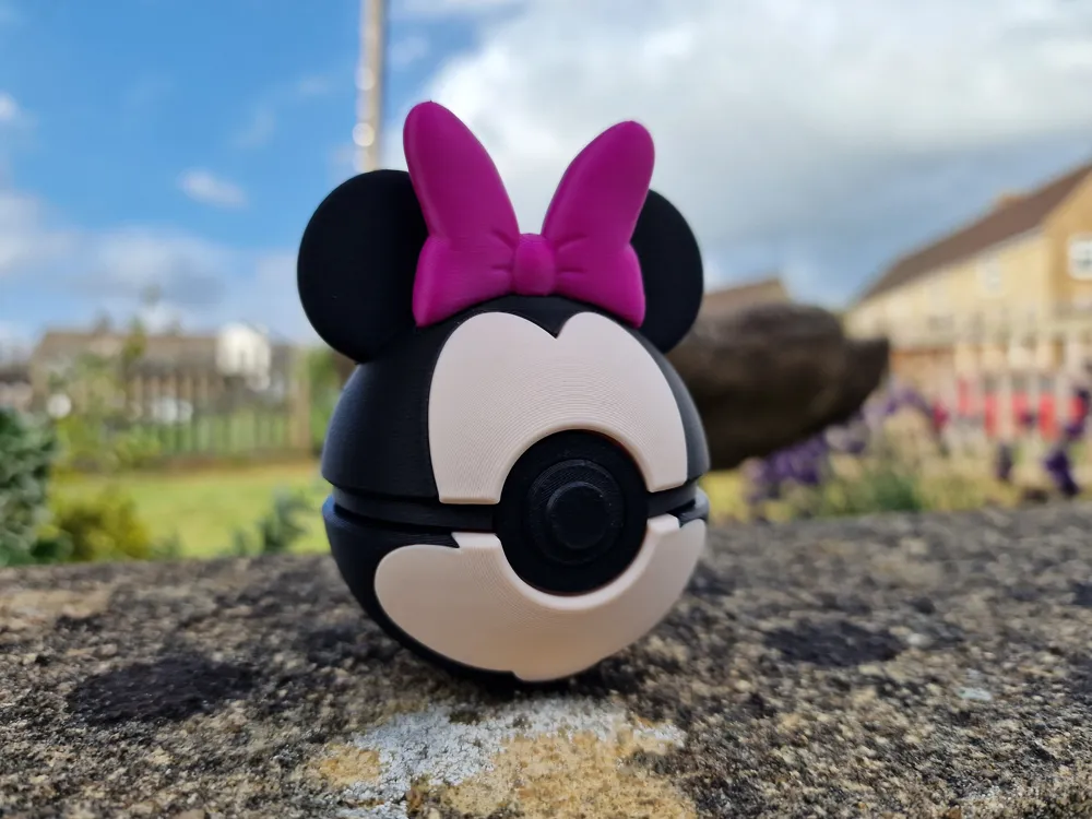 Minnie Pokeball by Poke Prints MakerWorld: Download Free 3D Models