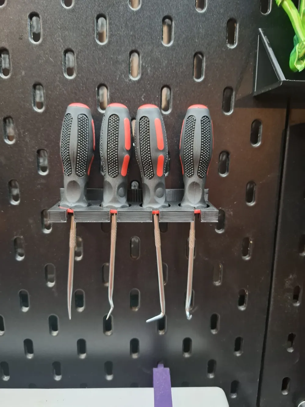 Tool holder for 4 hook-type IKEA SKADIS tools by 3D Print by Ruhrpott ...