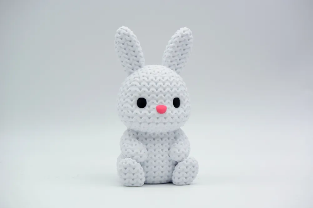 Knitted Bunny - Easter - Free 3D Print Model - MakerWorld