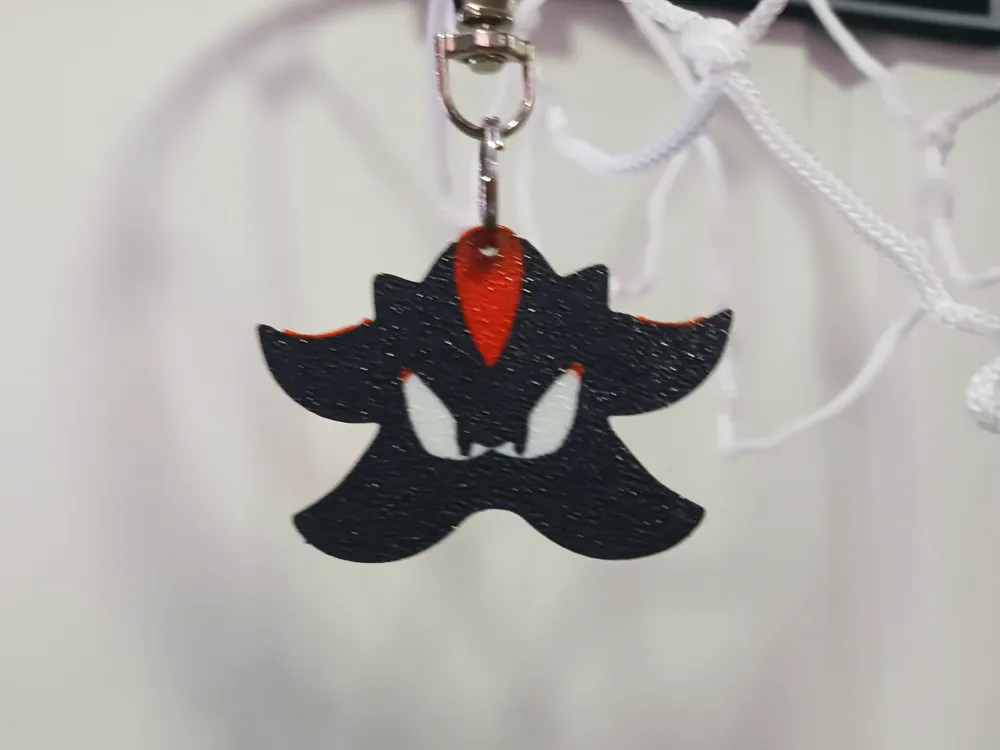 Shadow The Hedgehog Keychain by Printing Chaos - MakerWorld