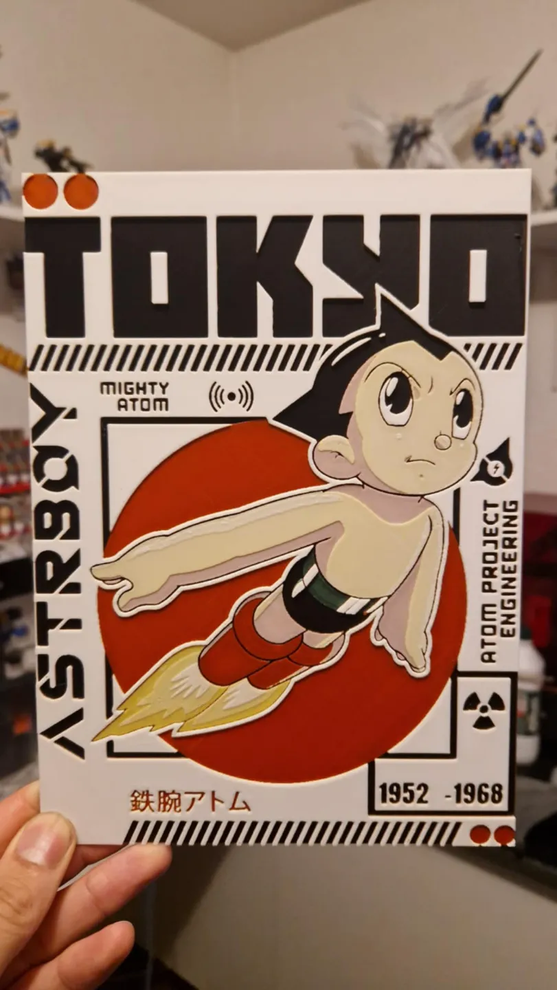 Astro Boy Hueforge by Dakiren MakerWorld: Download Free 3D Models