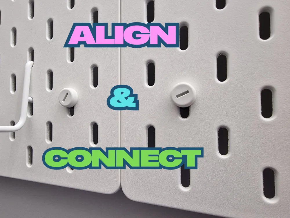 ikea skadis invisible connector / alignment tool by Matteodea ...