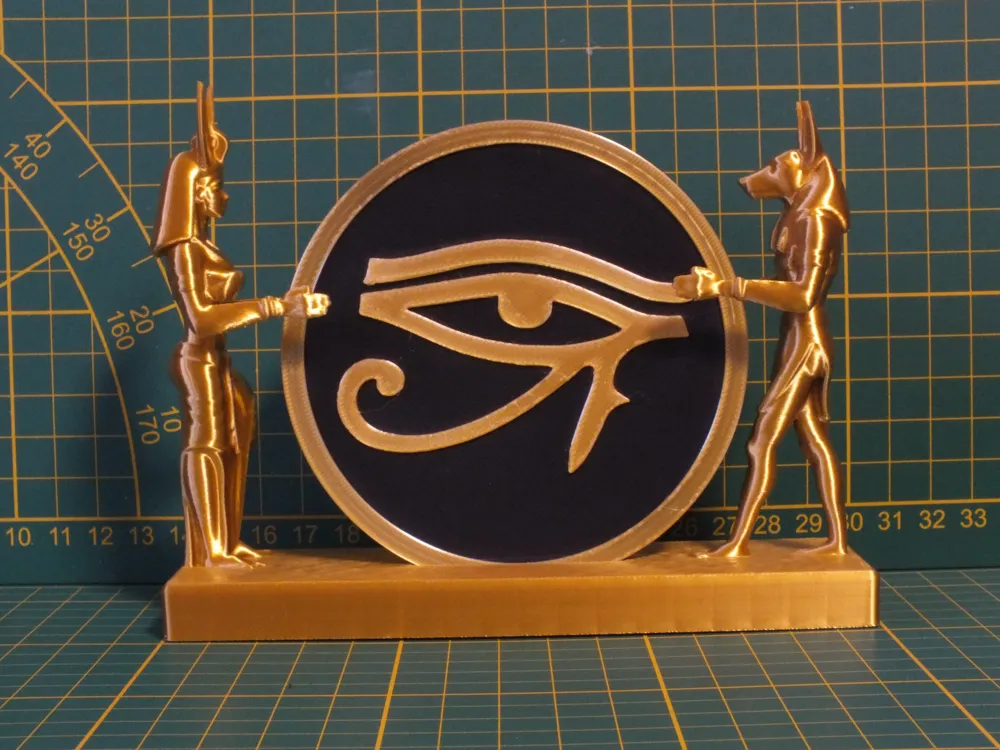 Egyptian Display Stand for Eye of Ra, Eye of Horus - Free 3D Print ...