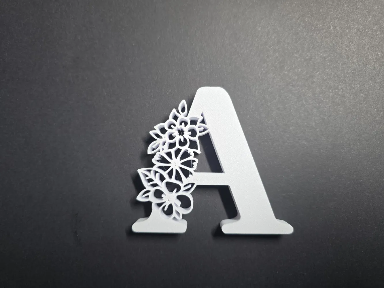 Decorative Letter – Floral Alphabet by Plottersu MakerWorld: Download ...