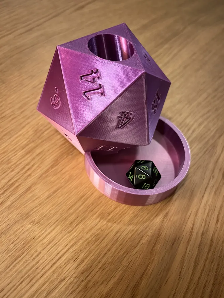 D20 dice tower - Free 3D Print Model - MakerWorld