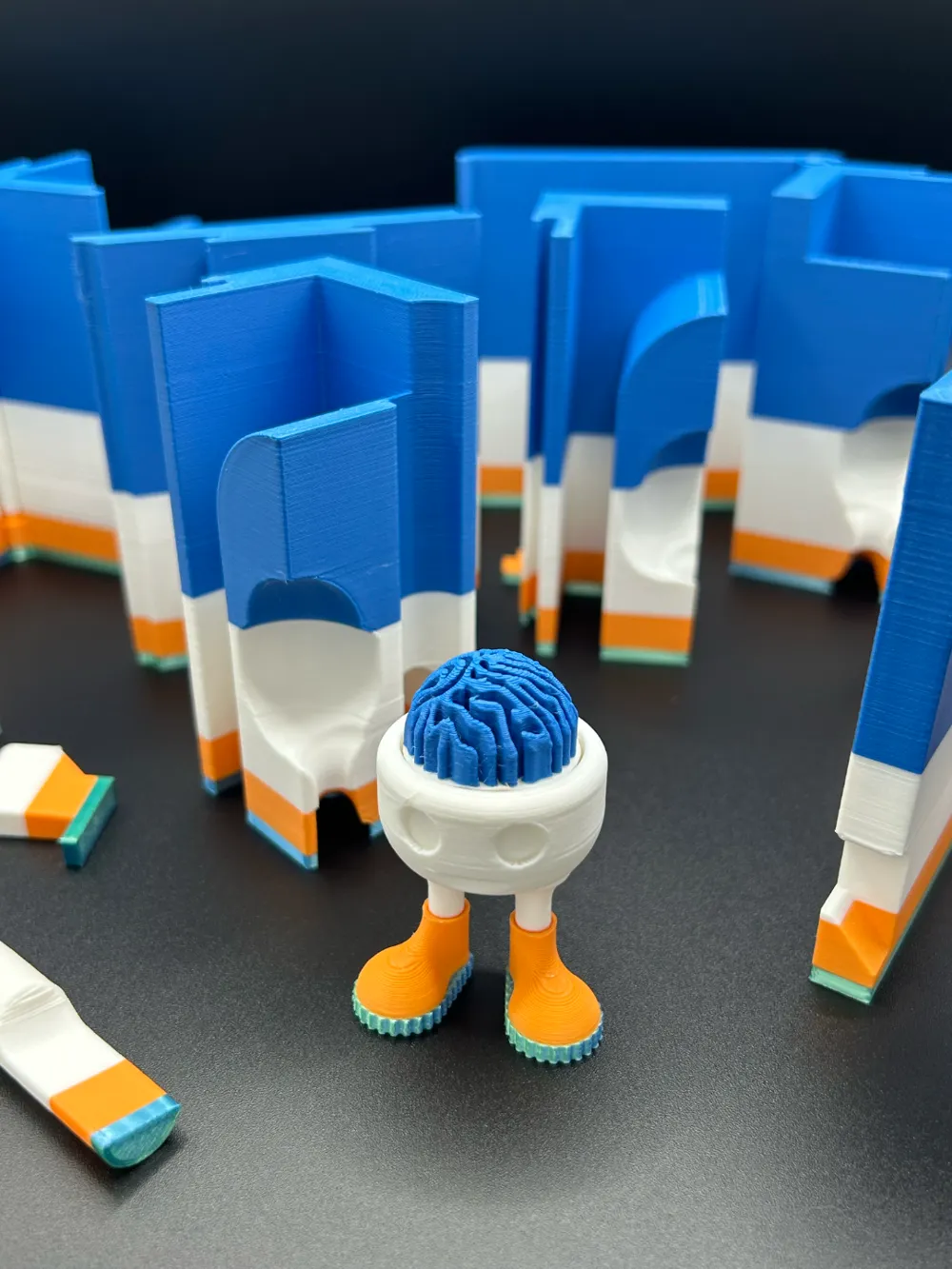 Print in Place Brain Bot (fidget) Puzzle Box by calculatingzero ...