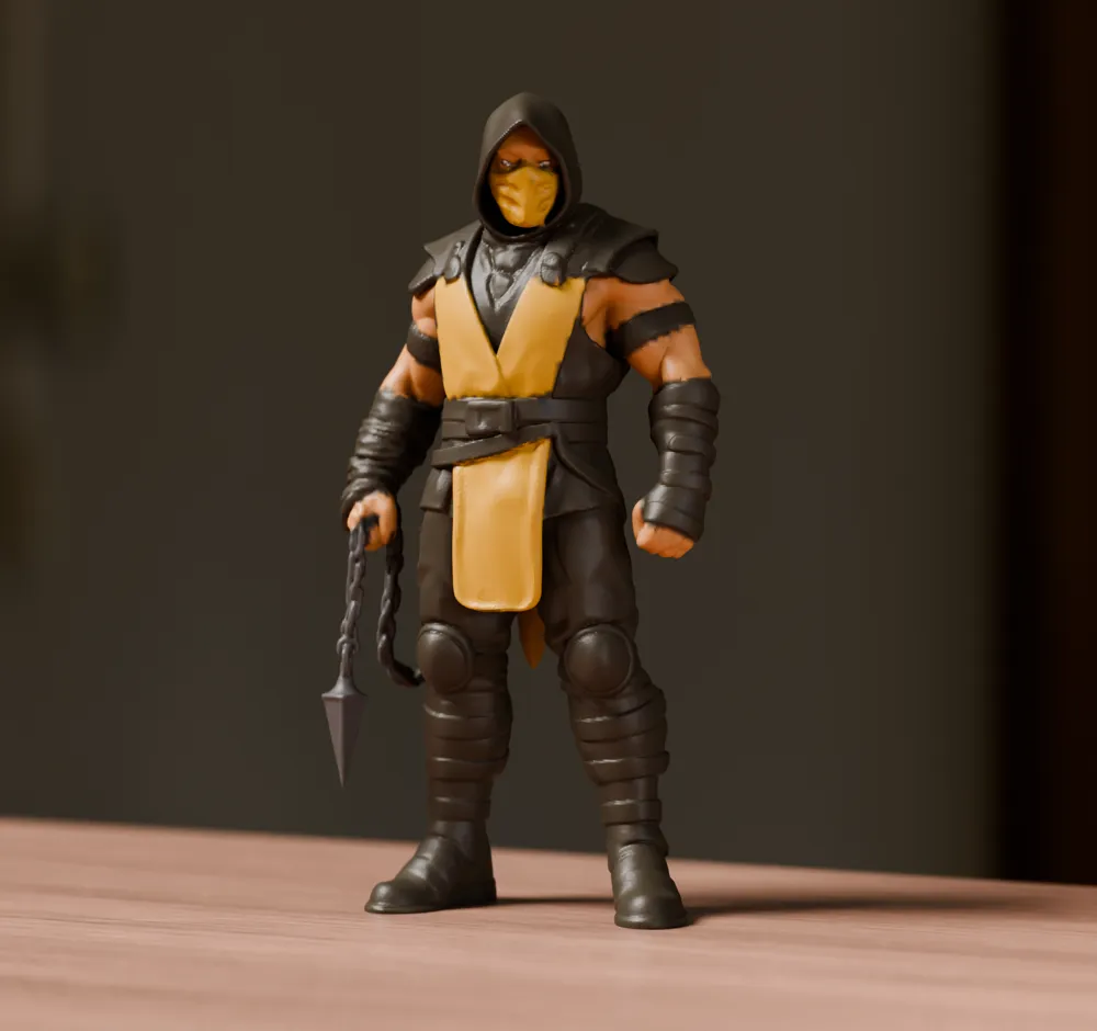 Scorpion Mortal Kombat - Free 3D Print Model - MakerWorld