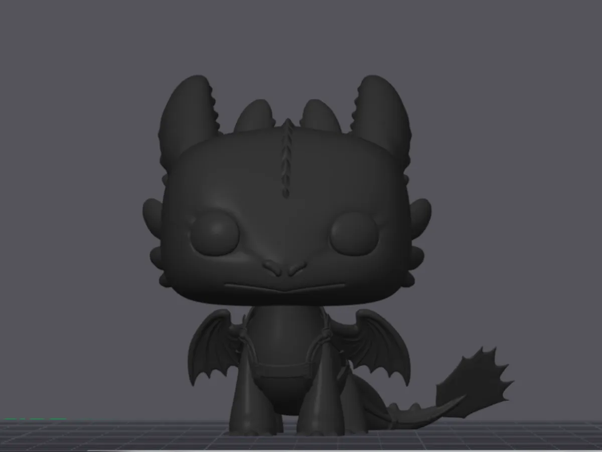 Night Fury Funky Pop Figure - Free 3D Print Model - MakerWorld