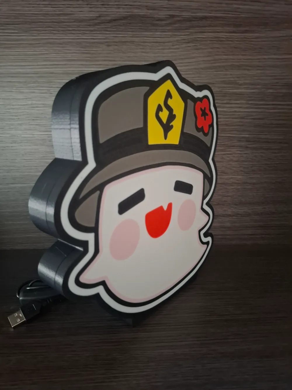 Hu Tao Genshin Impact Ghost Table Lamp by BMaker - MakerWorld