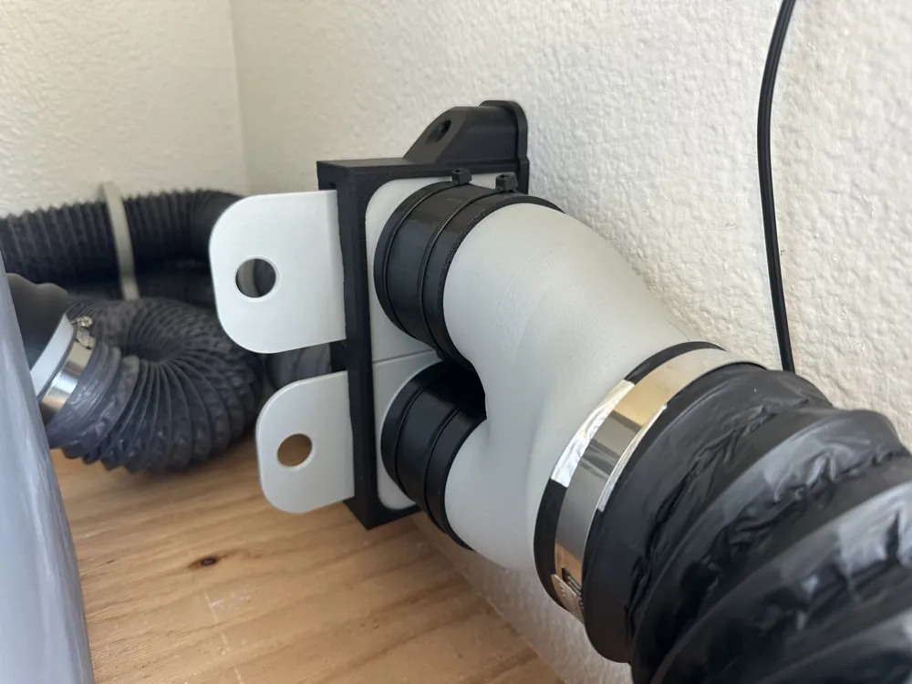 Printer Exhaust Gate System with Merge Collector - Free 3D Print Model ...