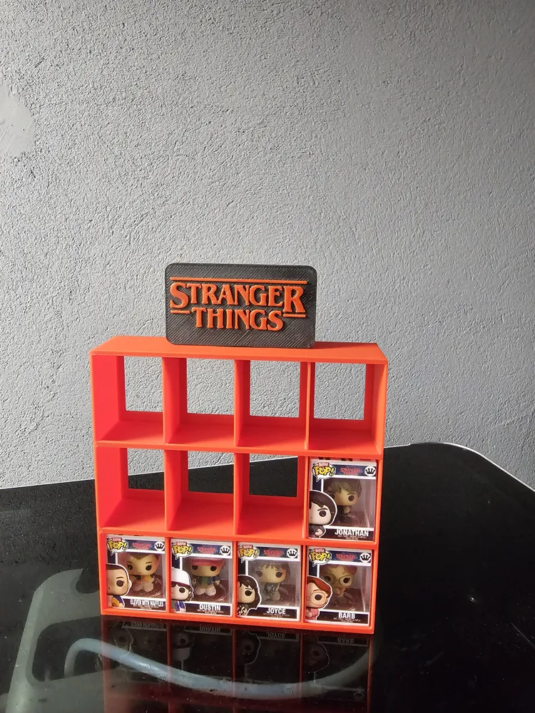 Funko Bitty Pop Stranger Things Display - Free 3D Print Model - MakerWorld