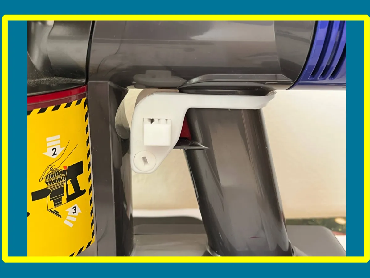 Dyson V8 trigger lock v1.1 - Free 3D Print Model - MakerWorld