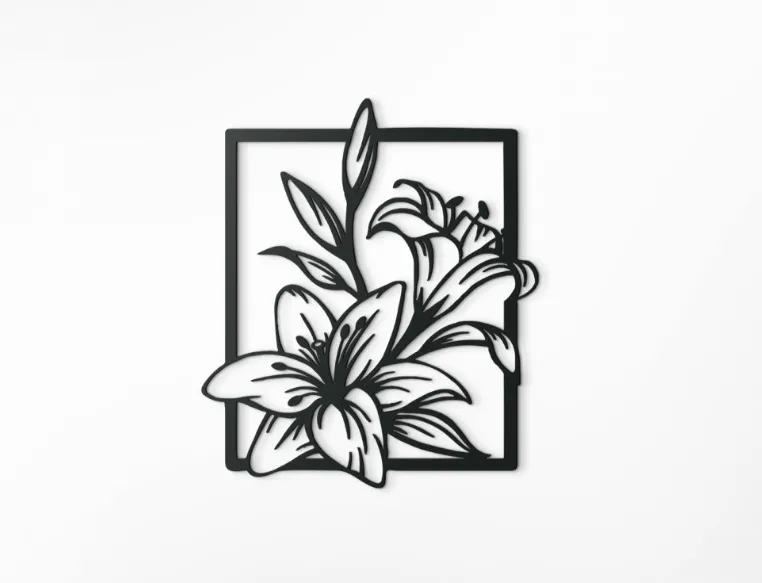 2D Wall Art Flowers by 3Devil - MakerWorld