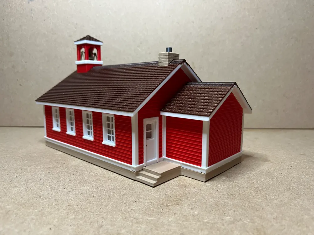 One Room Schoolhouse 1/64 scale by 3dEd - MakerWorld