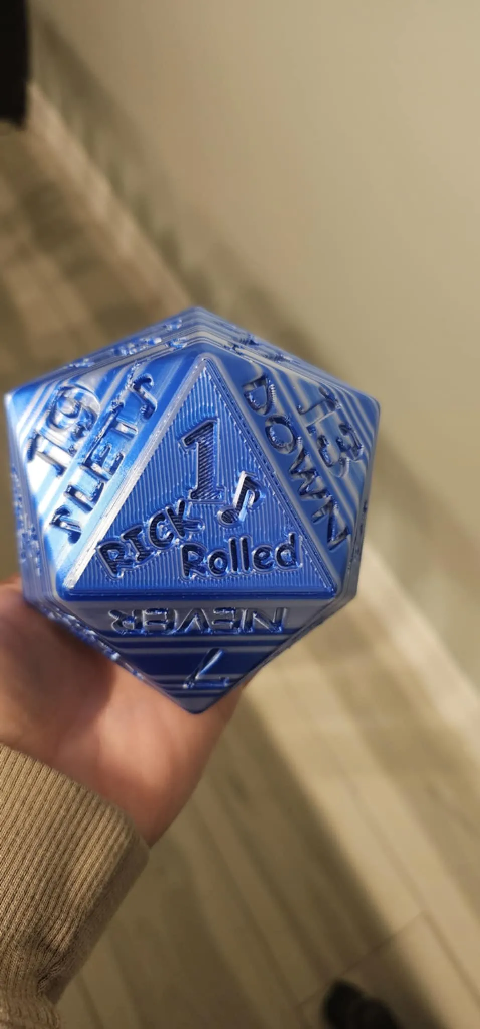 D20 Rick Roll Remixed by Jkc135r MakerWorld: Download Free 3D Models