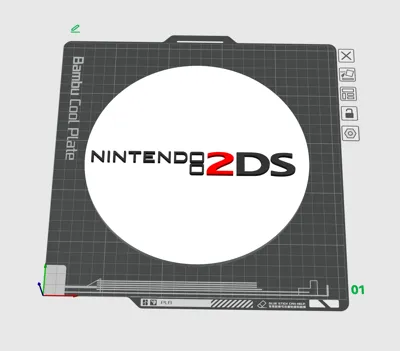 Nintendo NDS Logo Sign Circle by 3dprintdesign - MakerWorld