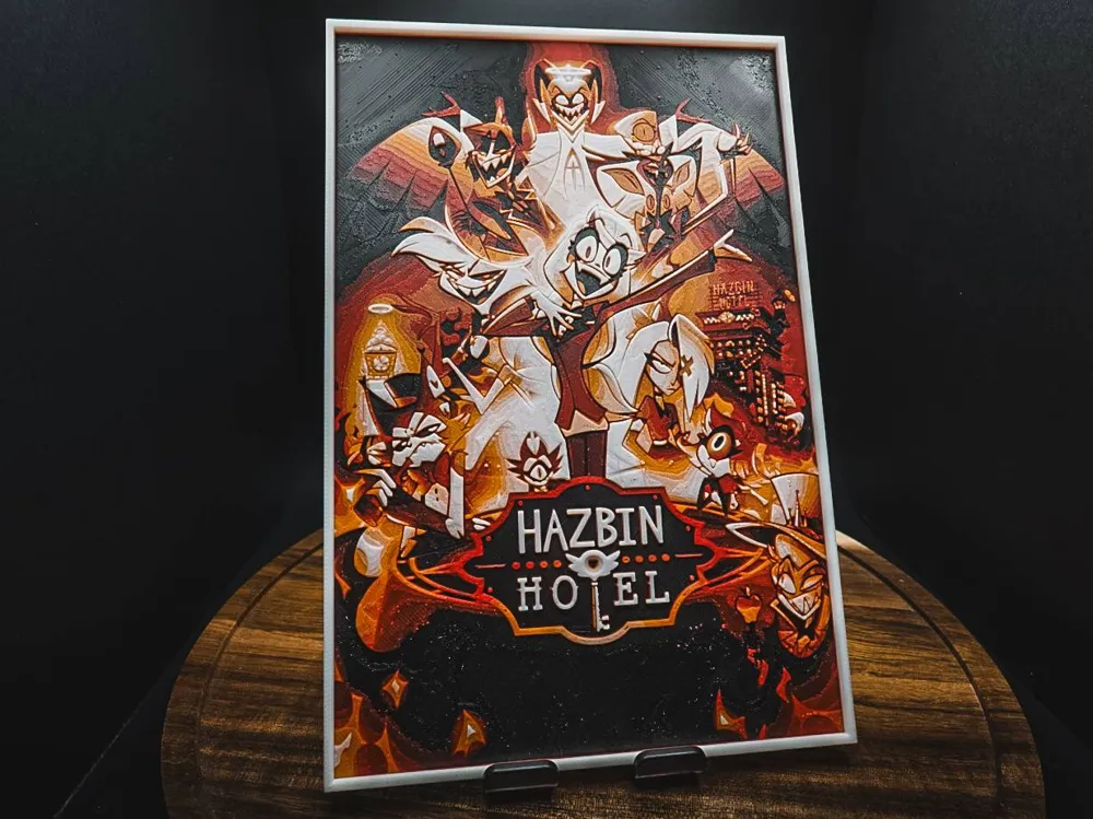 Hazbin Hotel (Season 1) (Series Poster - HueForge) - Free 3D Print ...