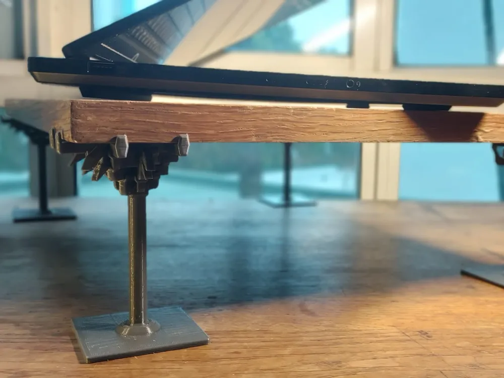 monitor riser with mortise and tenon design (卯榫结构) by apprintice ...