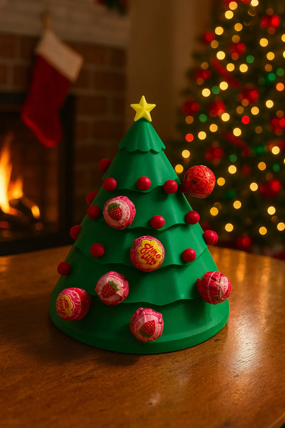 Christmas Tree Chupa Chups - Free 3D Print Model - MakerWorld