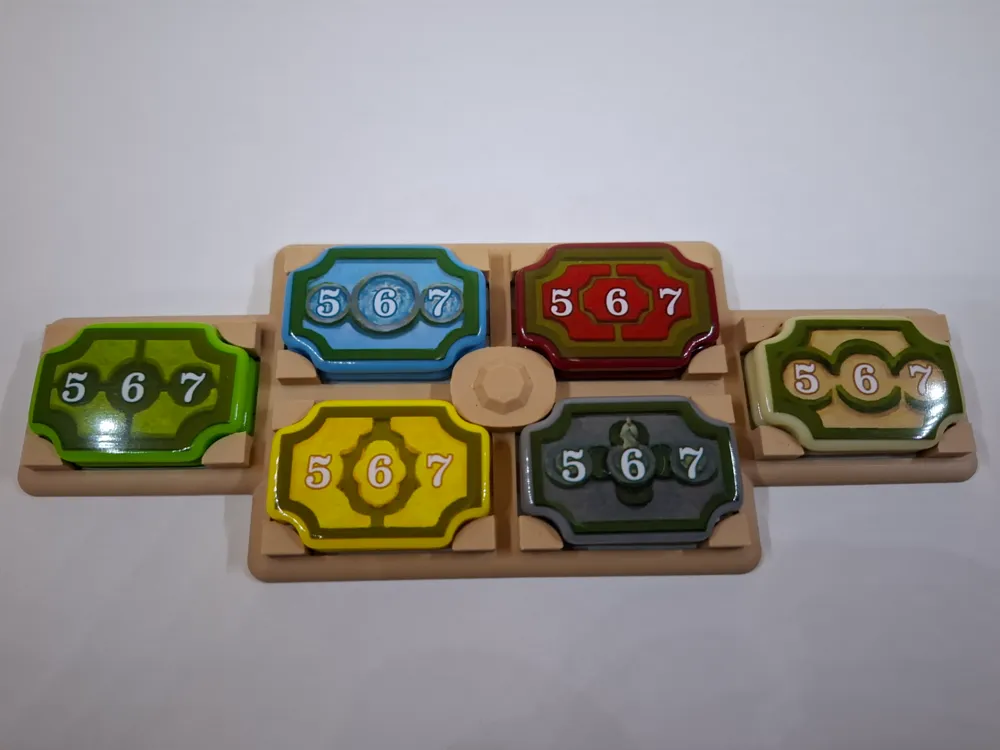 Castles of Burgundy Bonus Tile Holder by cyberjunk - MakerWorld