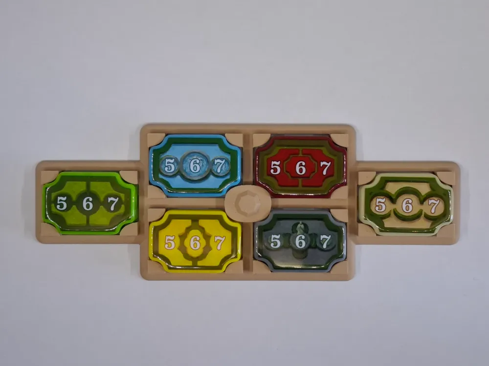 Castles of Burgundy Bonus Tile Holder by cyberjunk - MakerWorld