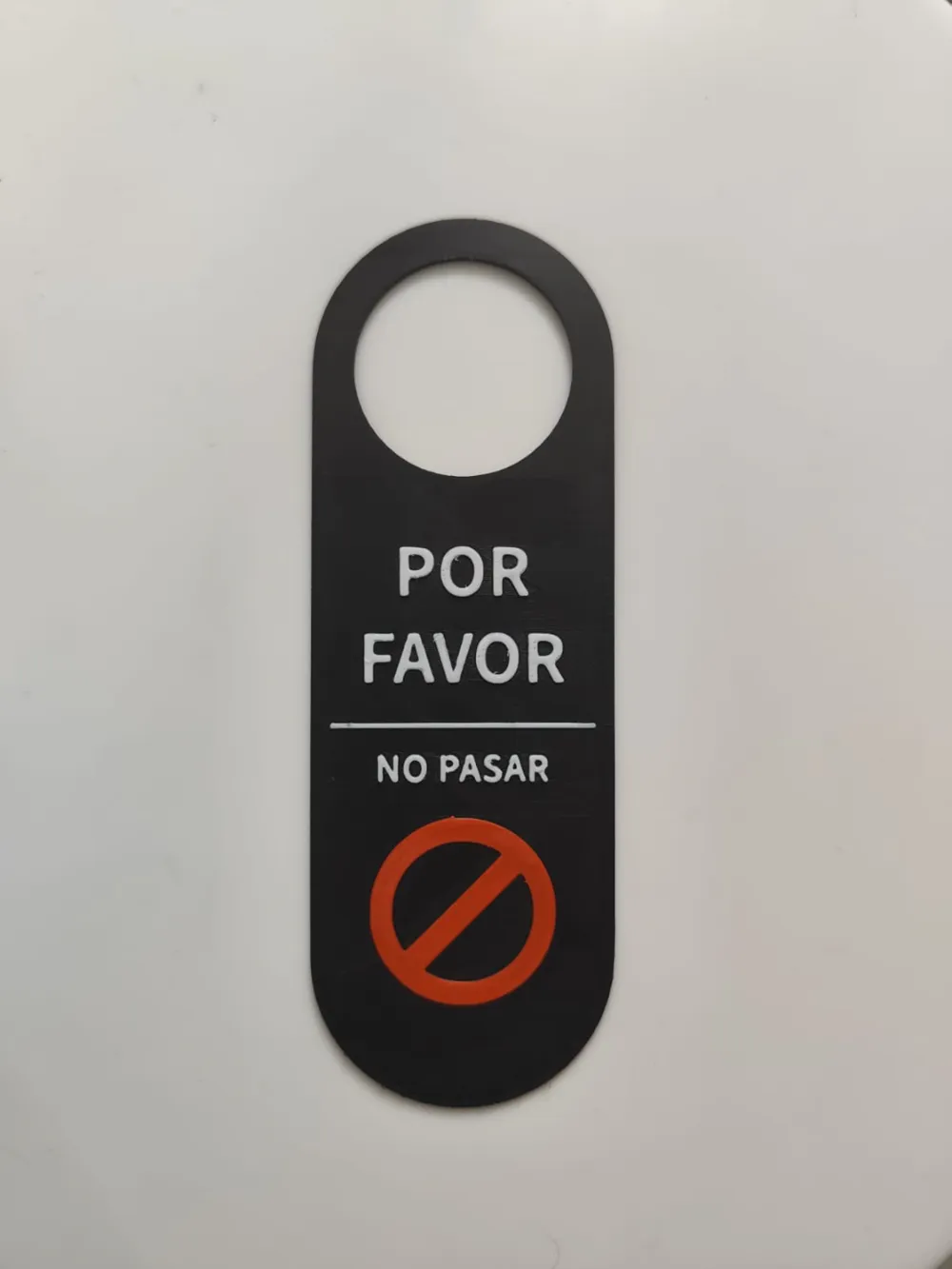 Cartel Habitación Prohibido El Paso Por 3dprintergenius Makerworld