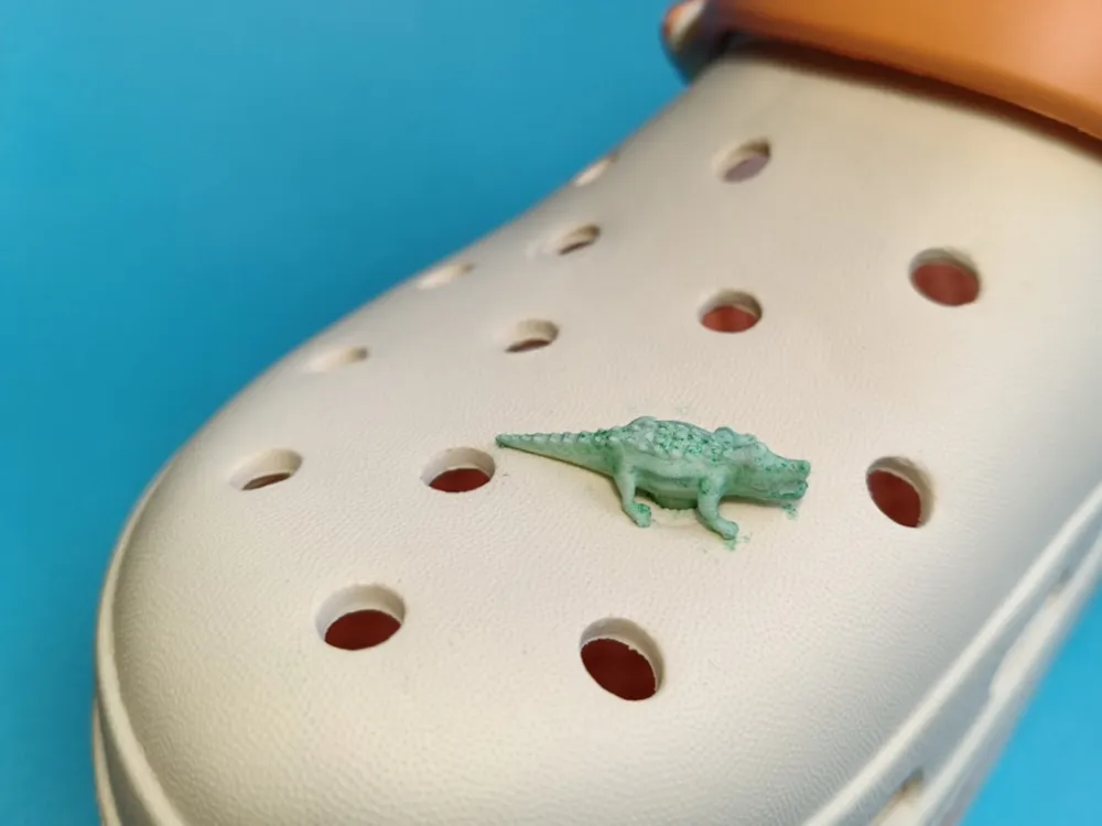 Crocodile croc charm (Jibbitz) - Free 3D Print Model - MakerWorld