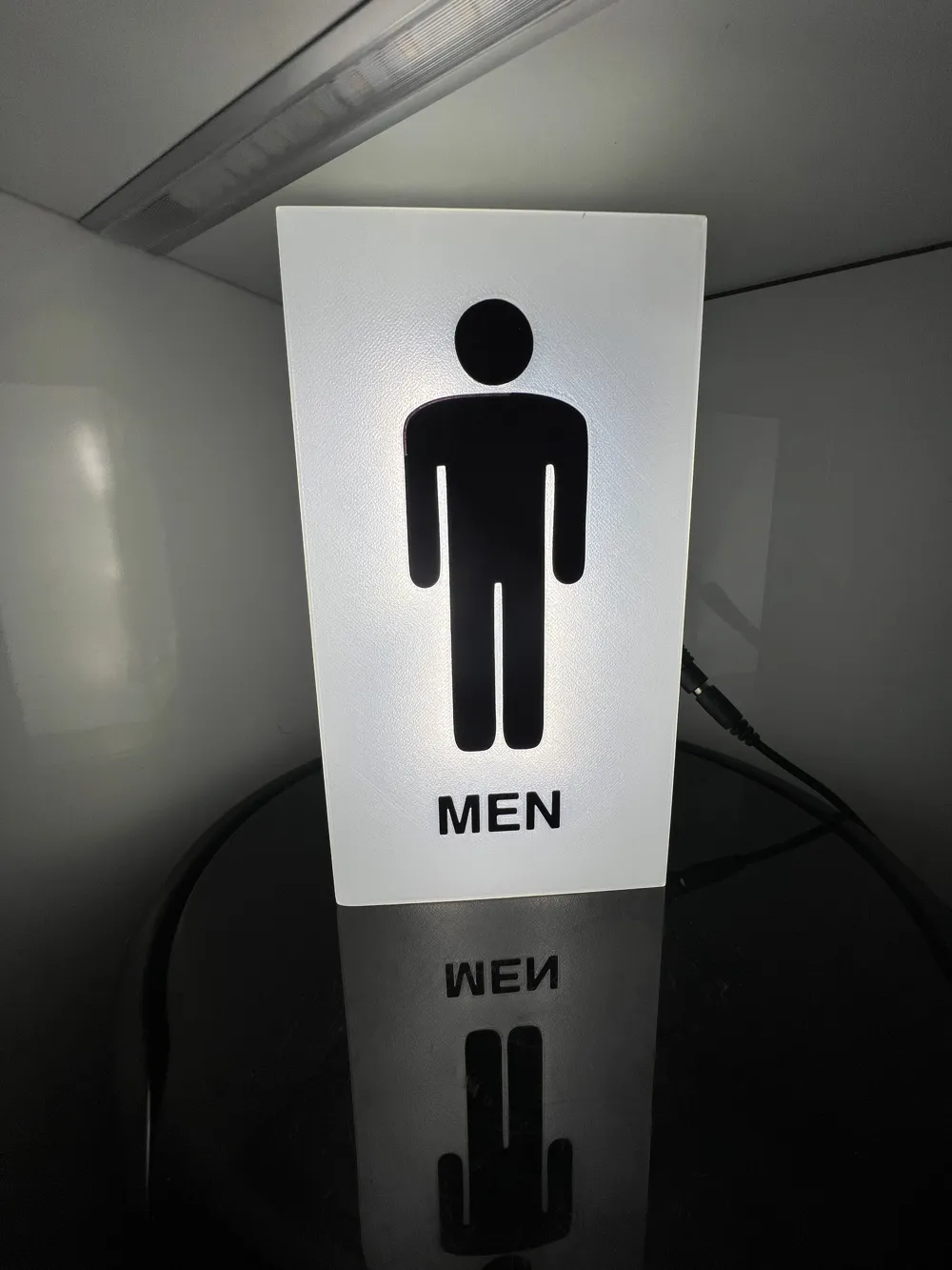 Illuminated Toilet Sign by HOUBARY Production MakerWorld: Download Free ...
