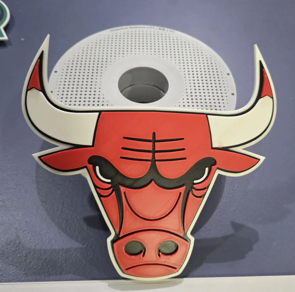 CHICAGO BULLS - Logo 3D Grand 223mm série V2 - Modèle d'Impression 3D ...