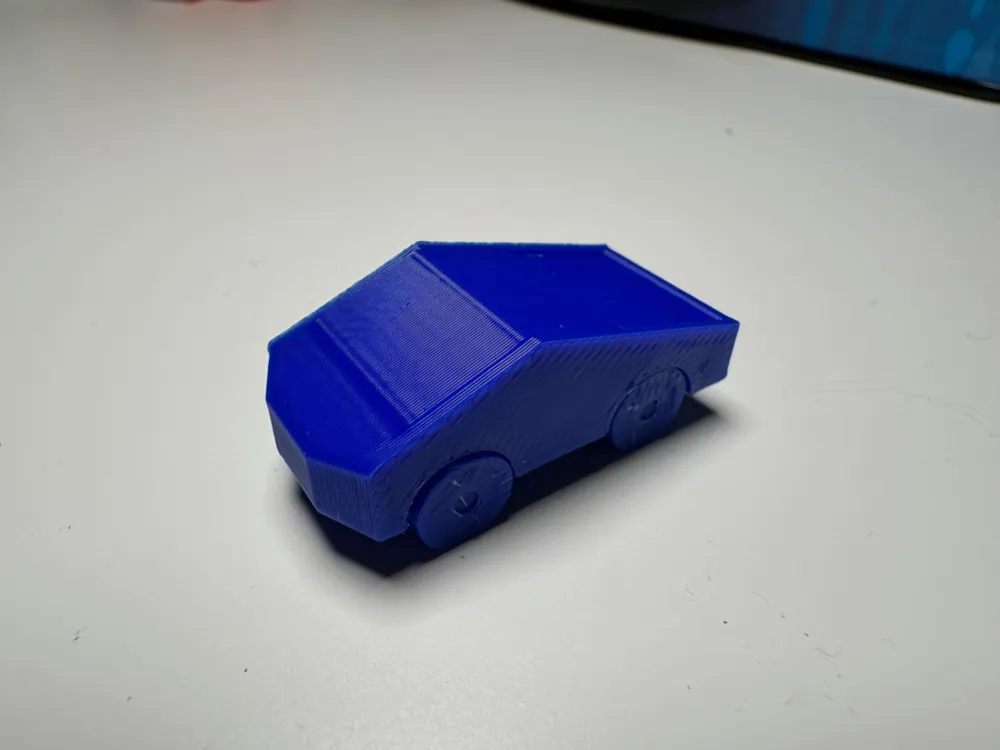 Mini Cyber Truck with rotating wheels by Zdenek MakerWorld: Download ...