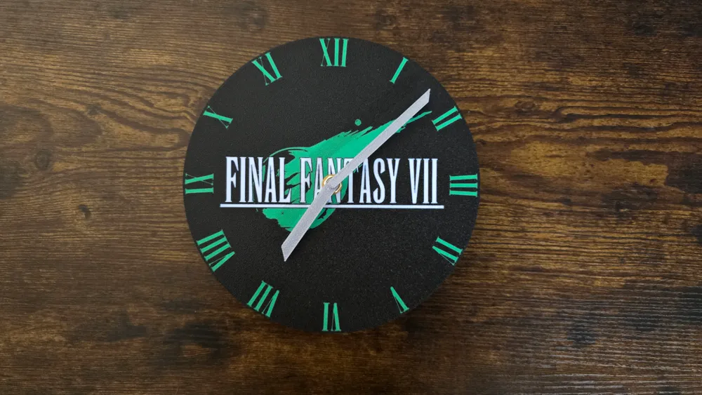 Final Fantasy VII Clock by sjwoodwalker - MakerWorld
