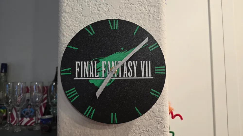 Final Fantasy VII Clock by sjwoodwalker - MakerWorld