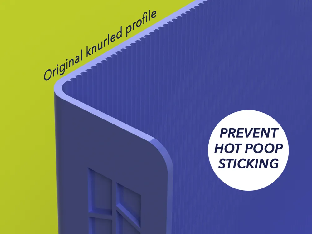 Poop Bucket for A1 & A1 mini with Knurled Profile by GENERA 3D MODEL ...