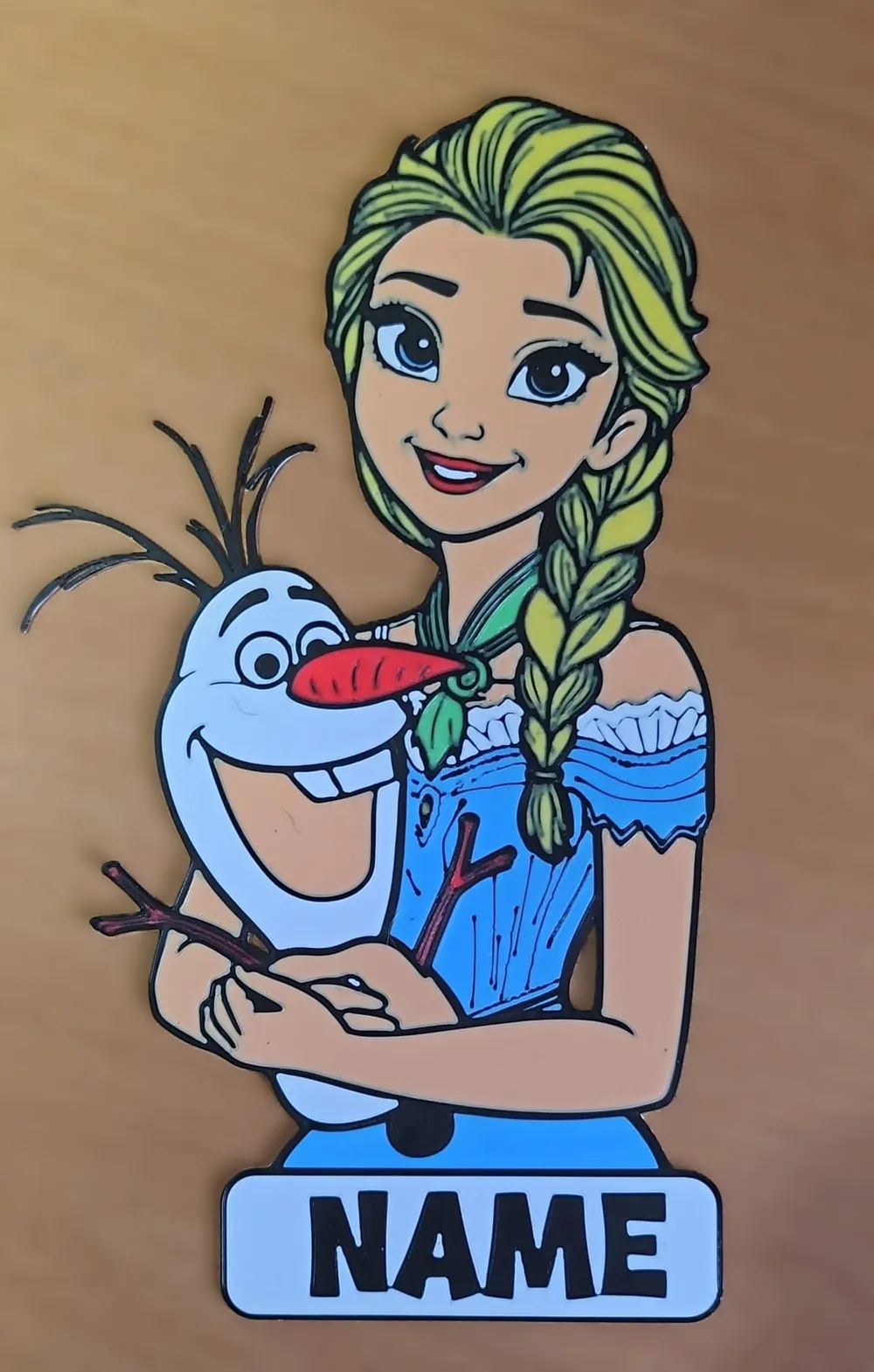 Elsa Olaf - your name - Free 3D Print Model - MakerWorld