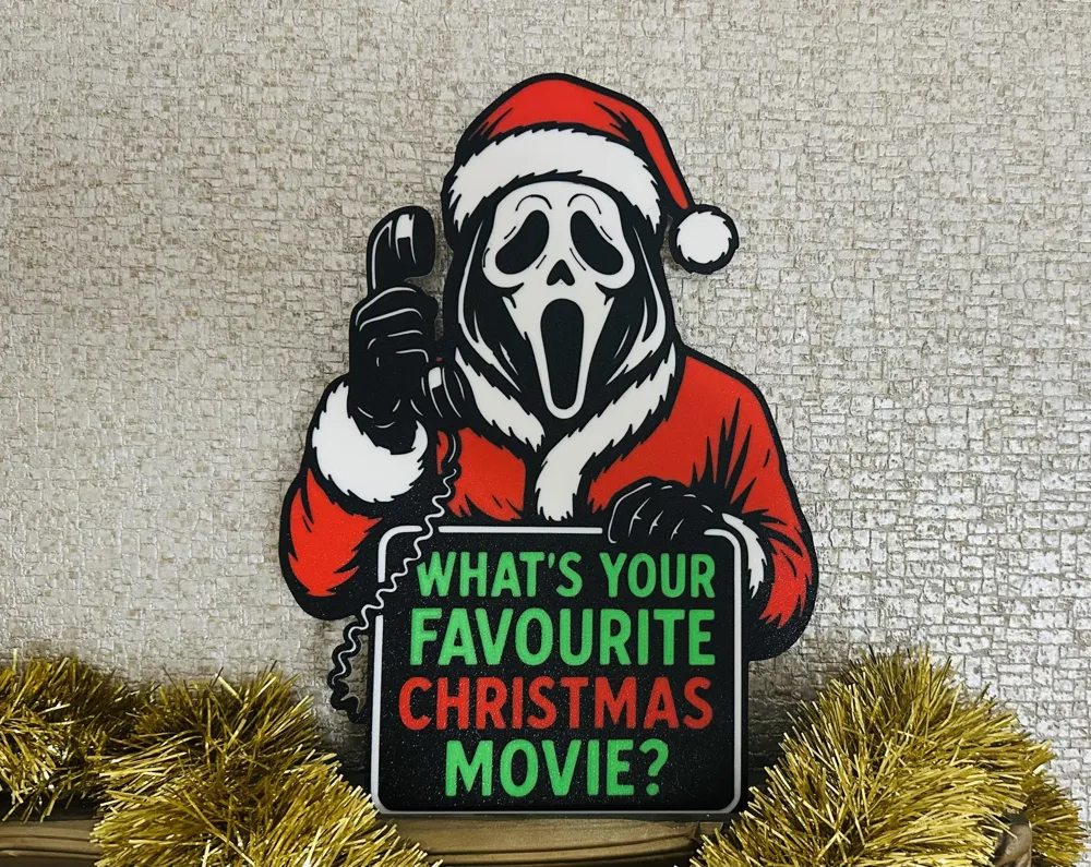 Ghostface "What's Your Favourite Christmas Movie" - Free 3D Print Model ...