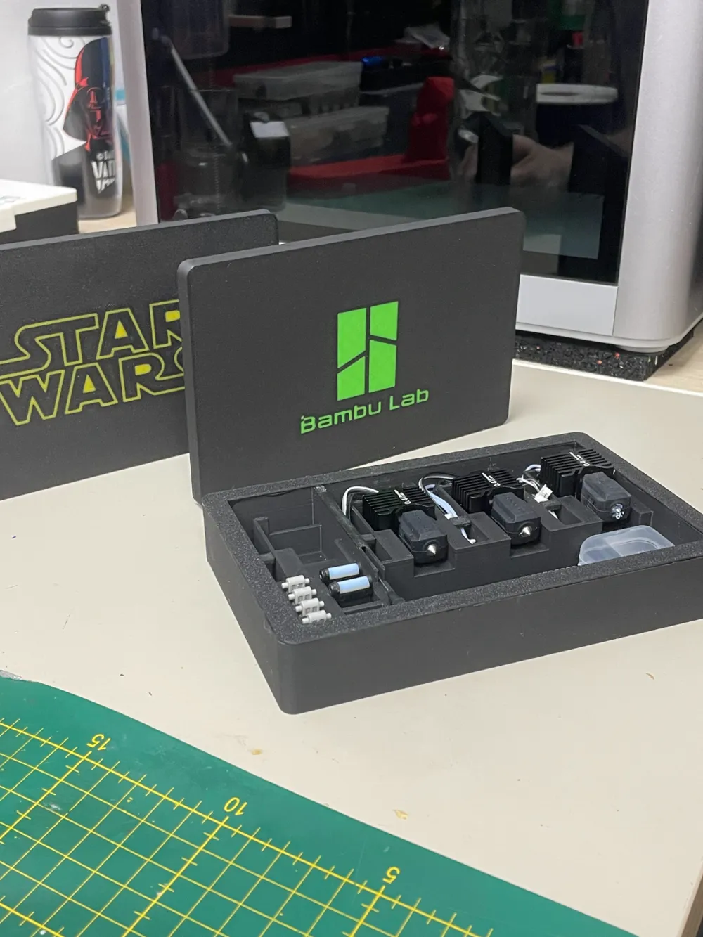 Caja para recambios y accesorios bambulab x1, p1p, p1s con tapa imantada by mt3d_modeling ...