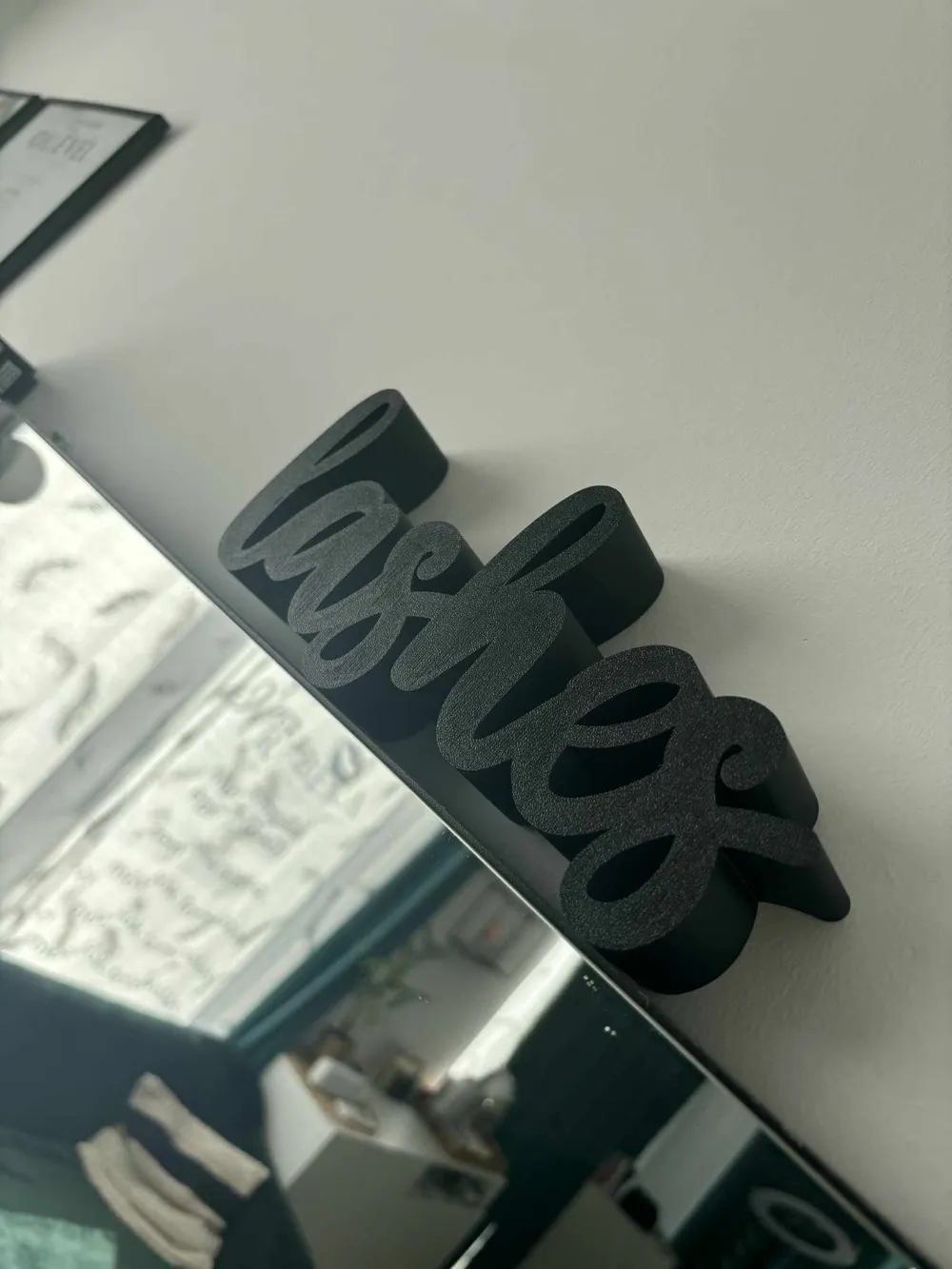 “Lashes” 3D Printed Decorative Sign - Free 3D Print Model - MakerWorld