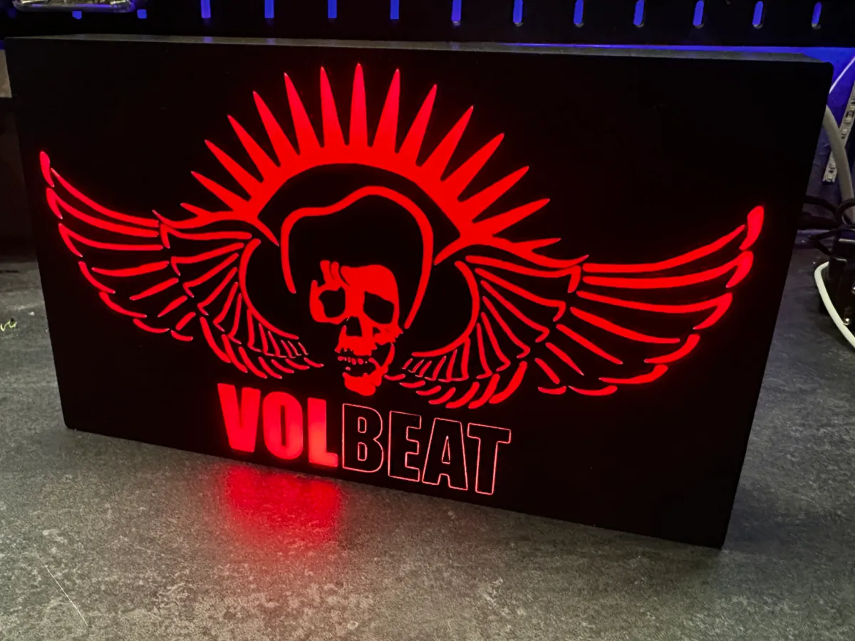 Caja de luz LED Volbeat - Modelo de impresión 3D gratuito - MakerWorld