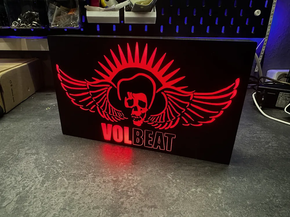Caja de luz LED Volbeat - Modelo de impresión 3D gratuito - MakerWorld