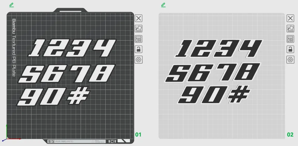 RFK Racing-Style Decorative Numbers - Free 3D Print Model - MakerWorld