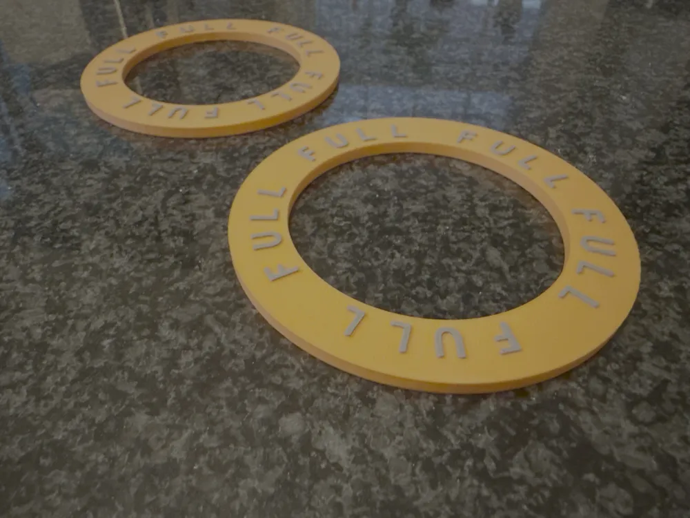 Full Compressed Gas Air Tank Indicator Label Donut by user_1650768247 ...