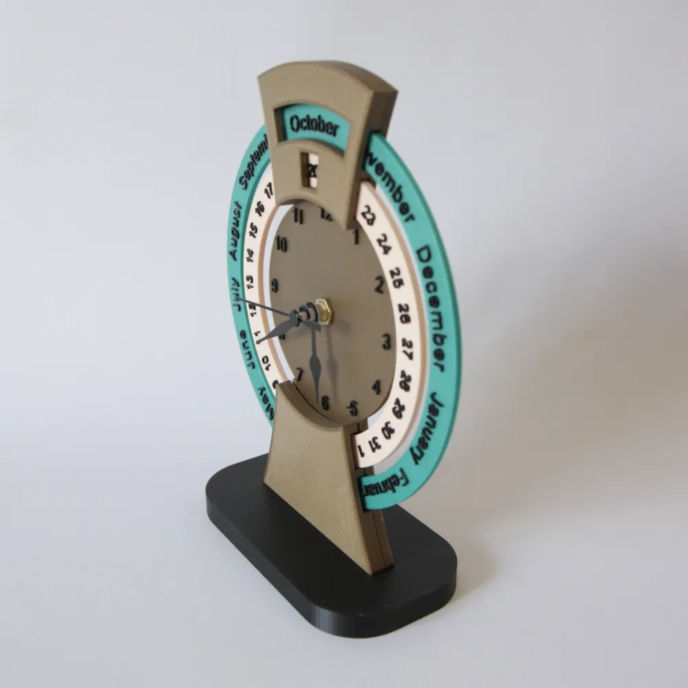Interlocking Rings Desktop Clock by Tony Montana - MakerWorld