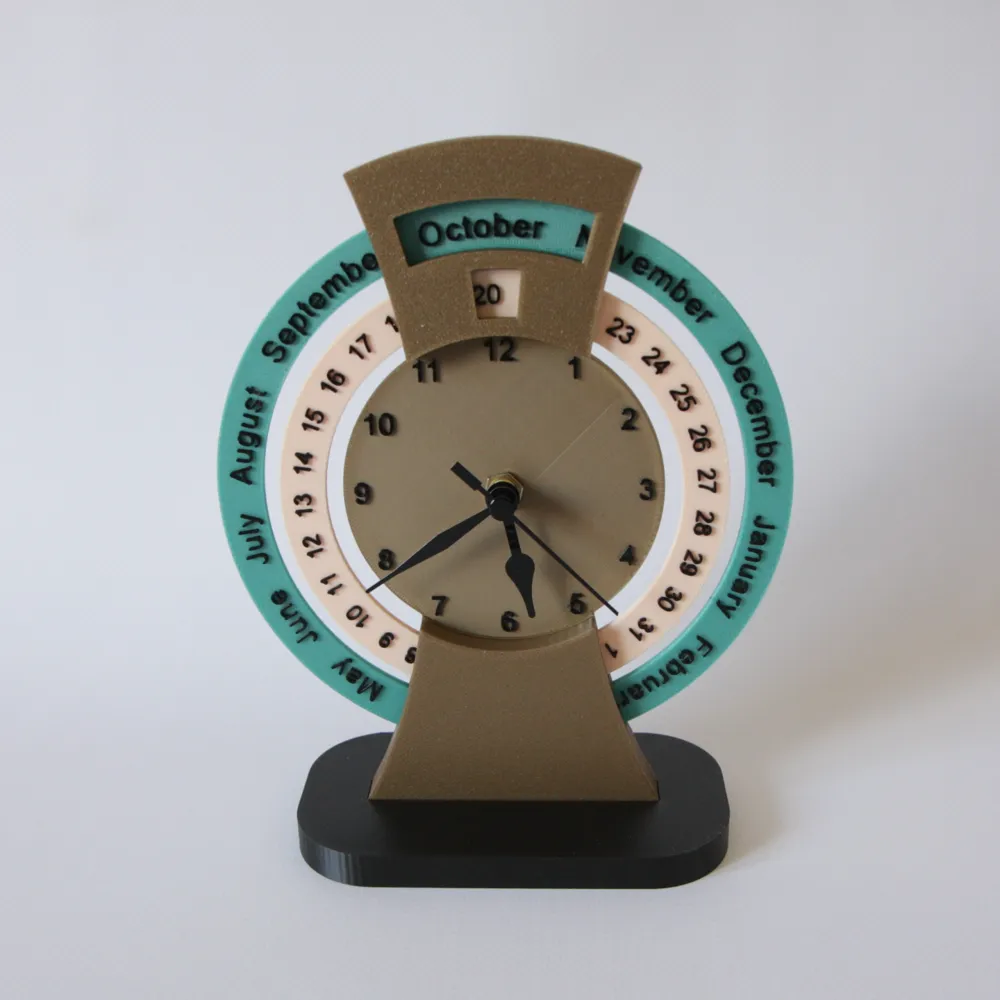 Interlocking Rings Desktop Clock by 3D Fun Factory MakerWorld: Download ...