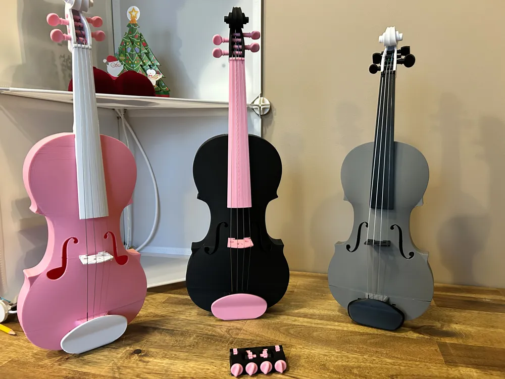 1/4 size Functional Violin - Free 3D Print Model - MakerWorld