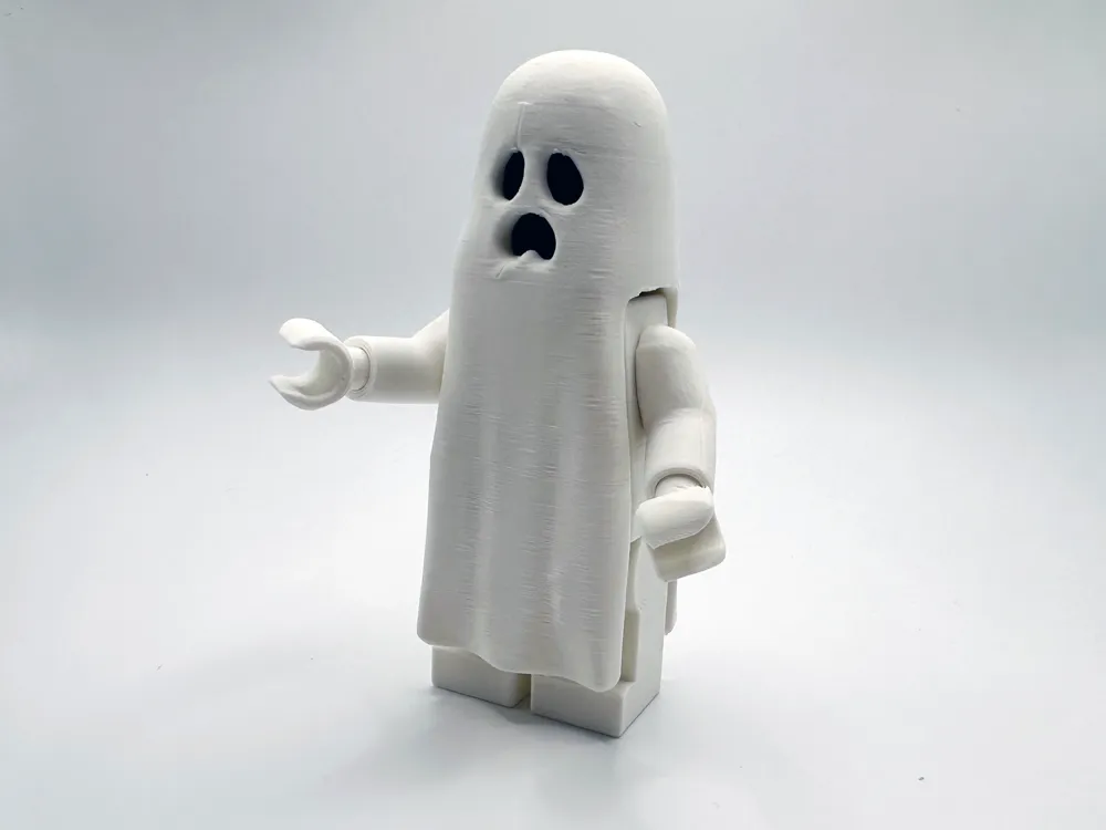 Ghost costume for Big Brick generic figure Remixed by Lotus - MakerWorld