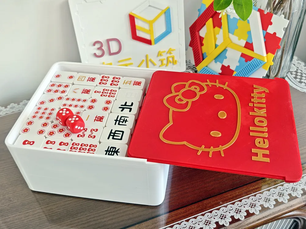 Hellokitty adorable Chinese mahjong tiles New Year festive mahjong ...